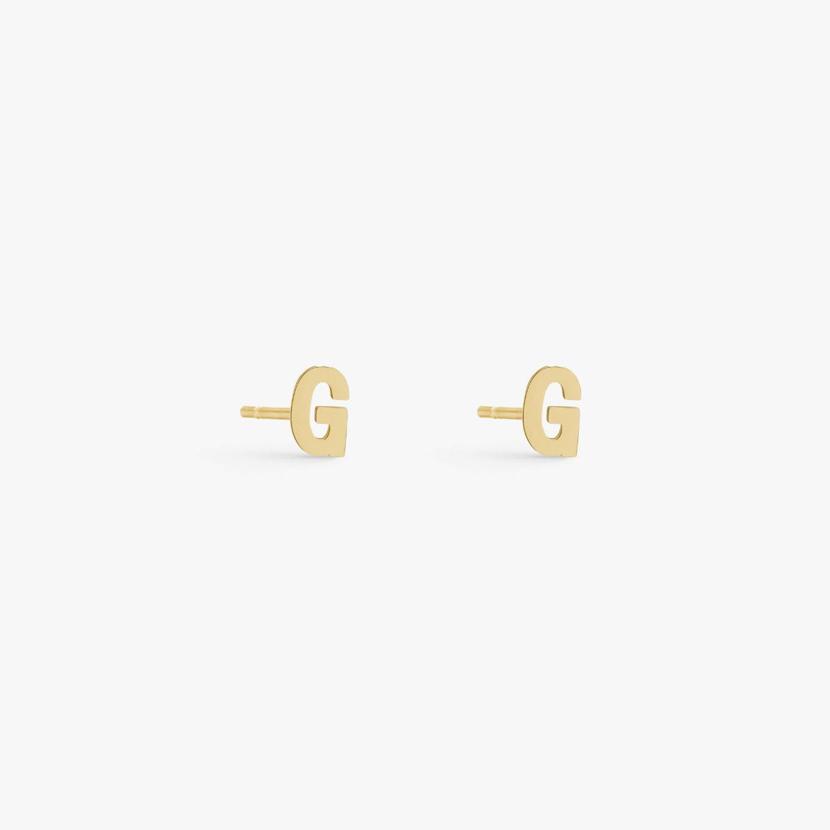 Classic Bogstav Stud Øreringe 18K Guldbelagt Mini | 1-2 dages levering